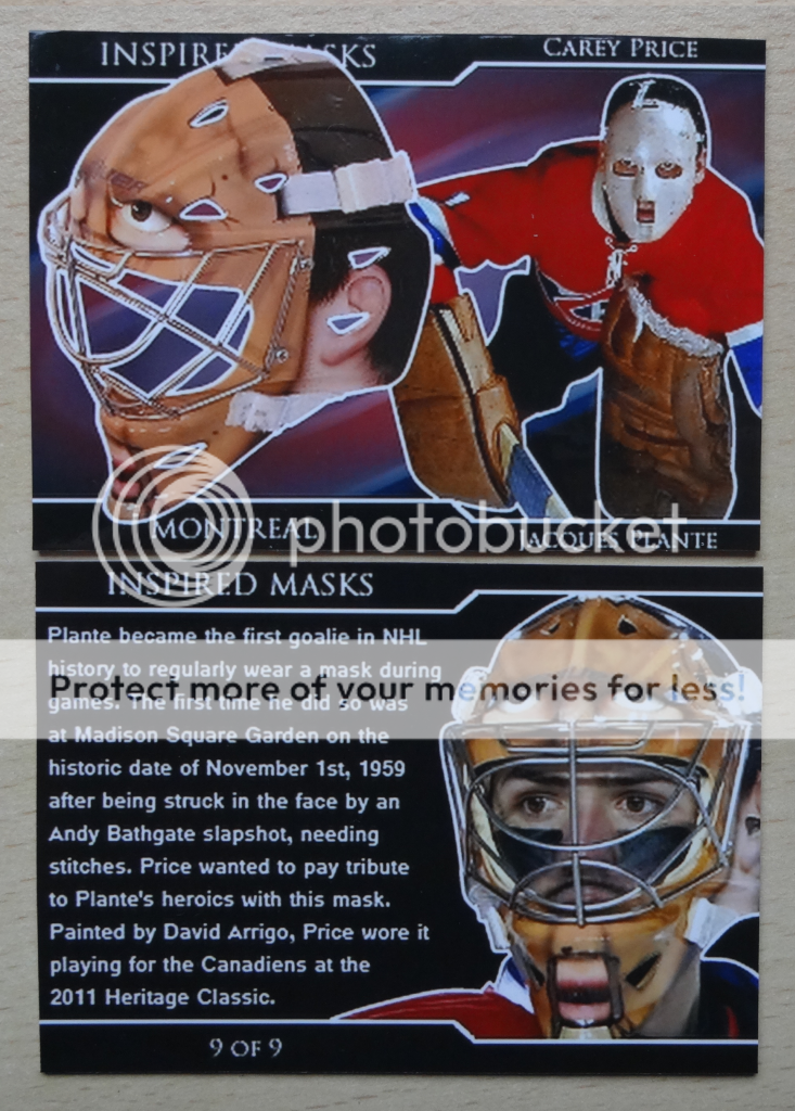 Customs: 2013-14 Inspired Masks - Forum pro sběratele hokejových karet ...