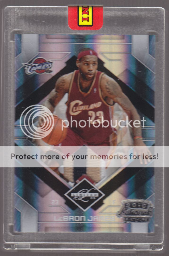 Ultimate quad gu patch lebron /5 1/1 +5 03/04 ult logoman rookie auto ...